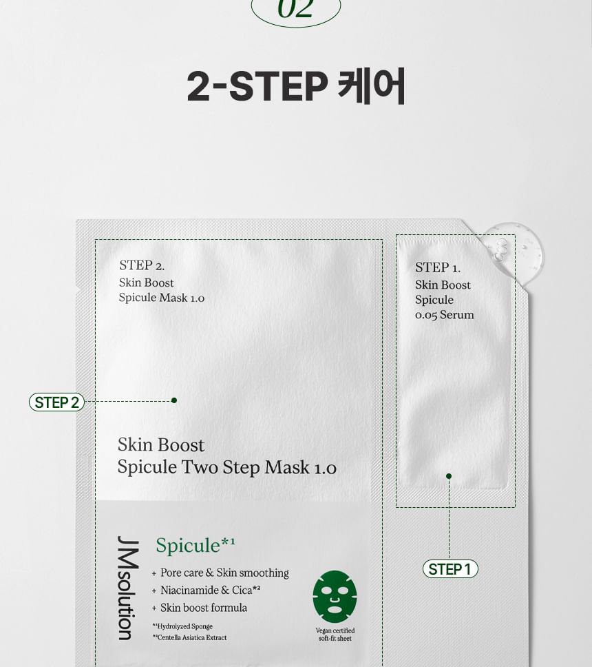 JMsolution Skin Boost Spicule 2-step Mask 1.0 10pcs – The Best Shop ...